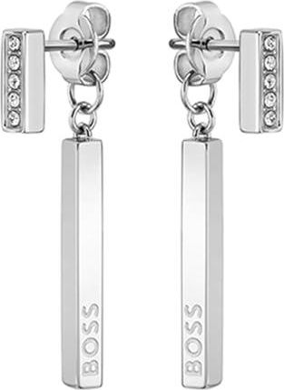 BOSS Jewelry Pendants dOreilles pour Femme Collection SAYA en Acier Inoxydable avec des Cristaux - 1580282