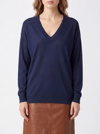 Parosh Pullover mit V-Ausschnitt P. A.R. O.S. H. aus einer Woll-Seiden-Kaschmir-Mischung