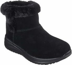 Skechers Bottines Go Stellar Cozy Step pour femme, Daim noir, 39 EU