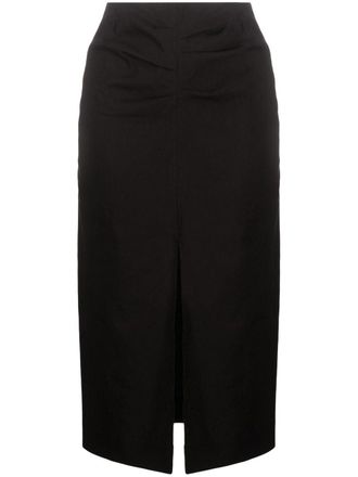 Isabel Marant jupe crayon &agrave; plis creux - Noir