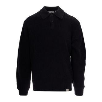 Carhartt Work in Progress L/S Miles Polo - - Tops - Herren - Schwarzk - M