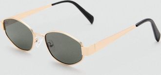 Mango Sonnenbrille mit Metallfassung gold - Damen - Einheitsgr&ouml;&szlig;e - MANGO