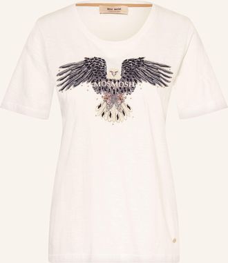 Mos Mosh Mos Mosh T-Shirt Kylah Mit Schmucksteinen Und Pailletten weiss