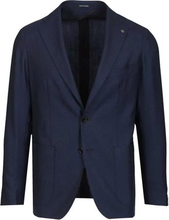 Tagliatore Homme, Vestes, Bleu, Taille: XL Blazer en Cachemire Non Doubl&eacute;