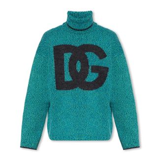 Dolce & Gabbana Homme, Pulls, Bleu, Taille: S Pull en laine