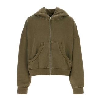 Entire studios Entire Studios, Homme, Sweatshirts et sweats &agrave; capuche, Vert, Taille: 2XL SweaT-shirt oversize en coton vert arm&eacute;e