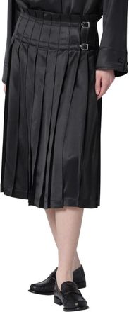Durazzi Milano Femme, Jupes, Gris, Taille: 40 FR Jupe Midi Pliss&eacute;e Kilt