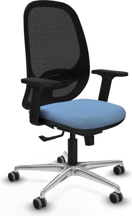 Piqueras y Crespo Stuhl Home Office mit 2D-Armlehnen, h&ouml;henverstellbare Lendenwirbelst&uuml;tze, ausgestattet mit 3 Positionen und Schneideschaum, mit Rollen von 65 mm, Park