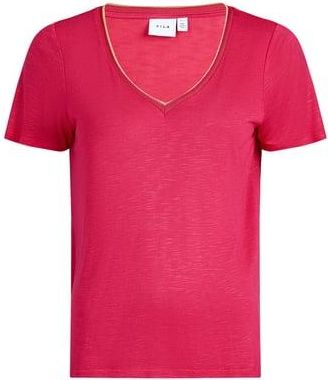 Vila T-shirt Vinoel col V