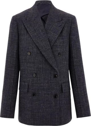 Ferragamo Femme, Vestes, Bleu, Taille: 36 FR Veste crois&eacute;e