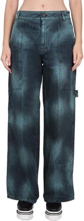 Stella McCartney Femme, Jeans, Vert, Taille: W26 Wide Leg Carpenter Jeans