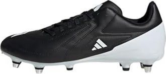 adidas Unisex Chaussure de Rugby RS15 Terrain Gras, Core Black/Cloud White/Silver Metallic, 45 1/3