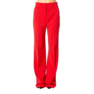 Max Mara Quasar Palazzo Pantalons - Femme - Pantalons - Rouge - Taille: 38 FR