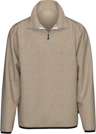 Trigema Sweater TRIGEMA Langarmshirt aus Boucl&eacute; mit Stehkragen