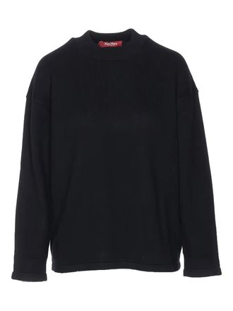 Max Mara Pisano ribbed hem sweater - Schwarz