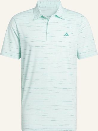 adidas ultimate365 Mesh Glimmer Print Poloshirt blau