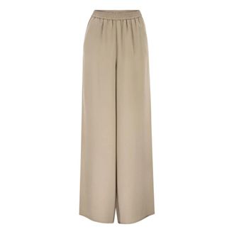 Max Mara Femme, Pantalons, Beige, Taille: 38 FR Wide Pantalons