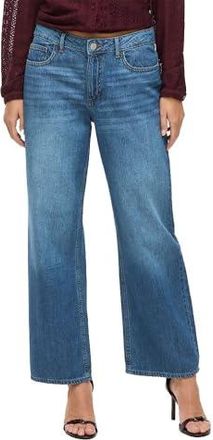 Vila Vila Vipalma RW Wide Jeans MBD Pal251-Noos, Denim Bleu médium, 34W / 32L Femmes