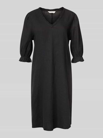 b.young Knielanges Kleid aus Leinen-Viskose-Mix Modell FALAKKA