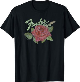 Fender Rose Guitar Classic Vintage Style T-Shirt