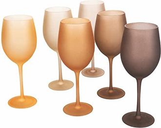 Villa D'Este Home Tivoli Happy Hour Chocolate 6er Set frosted Glas 550 ml