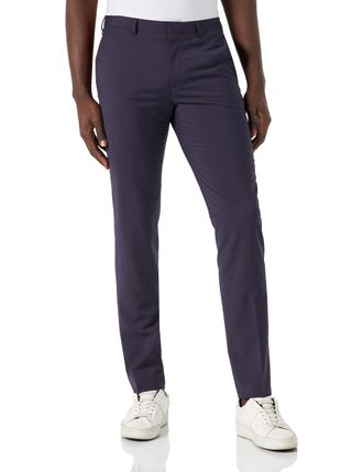 HUGO BOSS Mens Hesten231X Trousers, Dark Purple509, 48