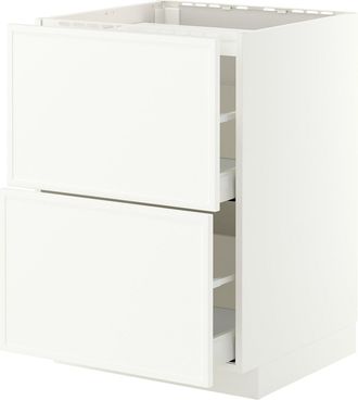 IKEA METOD / MAXIMERA Unterschr.f. Kochf./2 Fronten/2Sch