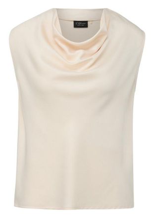 s.Oliver Blusentop Bluse Satin-Top mit Wasserfall-Ausschnitt