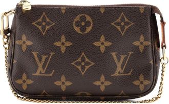 Louis Vuitton Pochette Accessoires Monogram Canvas Mini clutch bag - Marron