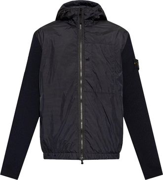 Stone Island Jacke mit Kompass-Patch - Blau