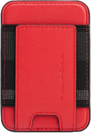 Piquadro Rigid Leather MagSafe Card Holder - - Accessories - Herren - Orange - ONE SIZE