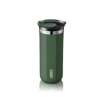 Wacaco Octaroma Grande Mug Isotherme Café, 15 fl oz (435ml), Mug de Voyage en Acier Inoxydable à Double Paroi avec Couvercle à Boire, Vert