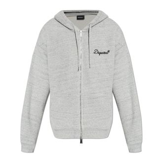 Dsquared2 Homme, Sweatshirts et sweats &agrave; capuche, Gris, Taille: XL Hooded SweaT-shirt