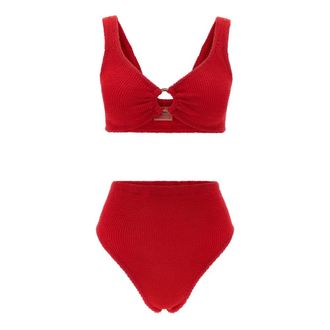 Hunza G Nadine Bikini - - Swimwear - Damen - Rot - ONE SIZE