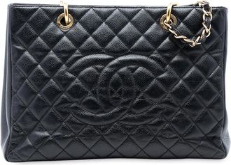 Chanel Shopper - Caviar Grand Shopping Tote - Gr. unisize - in Schwarz - f&uuml;r Damen