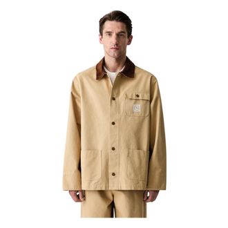 Sporty & Rich Veste Chemise - Homme - Vestes - Beige - Taille: XL
