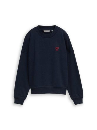 Tom Tailor Sweatshirt Strick & Sweatshirts Sweatshirt mit Herz-Detail