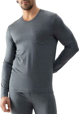 Mey Nachtwäsche Serie Jefferson Herren Homewear Shirts Quartz Melange (XL)