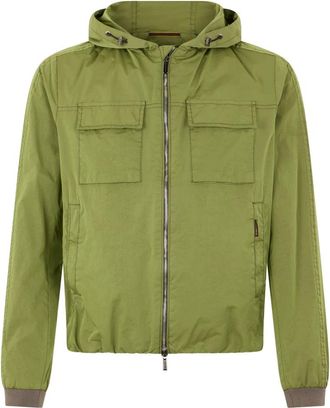 Moorer Homme, Vestes, Vert, Taille: M Veste L&eacute;g&egrave;re &agrave; Capuche
