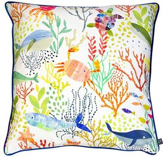 Prestigious Textiles Prestigioius Textiles Bubbles Polyester Filled Cushion, Cotton, Jungle