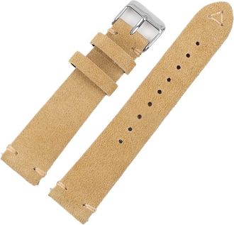Generic Wildleder -Uhren -Bänder Gurte für Männer 18mm 20 mm 22 mm Lederband Schnellfreisetzungen Armband