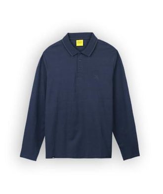 Oxbow Polo manches longues texture NAVAL Hiver 2025