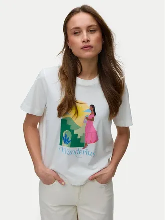 Vero Moda T-Shirt Emily 10344804 Wei&szlig; Regular Fit