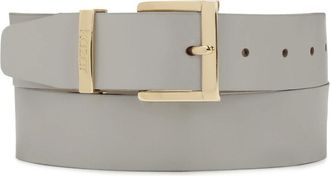 Kazar Femme, Accessoires, Gris, Taille: 100 CM Ceinture en cuir gris avec boucle dor&eacute;e