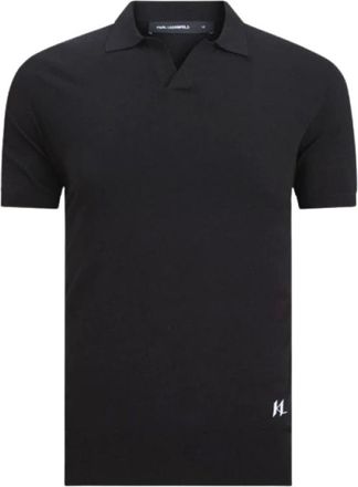 Karl Lagerfeld Homme, Tops, Noir, Taille: L Knit Polo