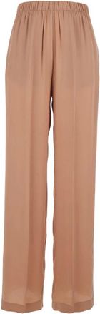 Semicouture Femme, Pantalons, Beige, Taille: 40 FR Satin Pants