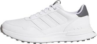 adidas Mens Chaussure DE Golf sans Crampons Cuir S2G 26, Cloud White/Cloud White/Grey Five, 45 1/3