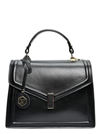 Luisa Vannini Schwarz Rindsledertasche