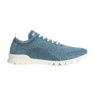 Kiton Homme, Chaussures, Bleu, Taille: 42 1/2 EU Fits Baskets en maille de coton