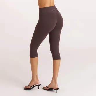 Lounge ContourSoft Capri-Leggings - Dunkle Schokolade - XL